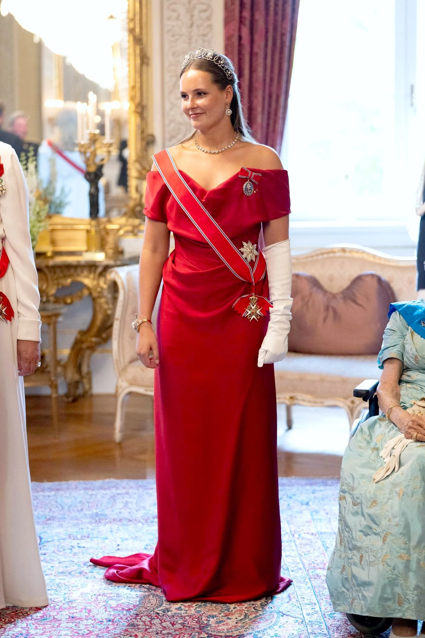 The Crown Prince and Crown Princess of Norway Attend State Banquet Held ...