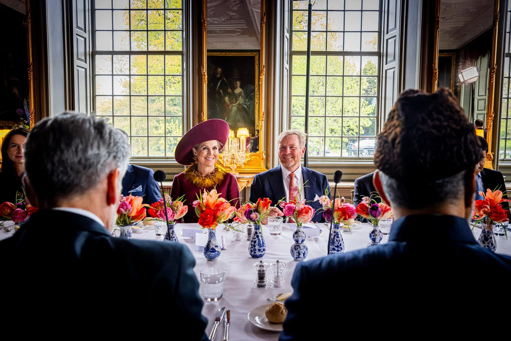 The King and Queen of the Netherlands Attend Luncheon Hosted by the ...