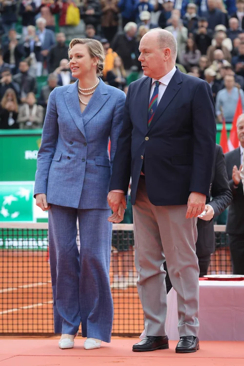 The Prince and Princess of Monaco Attend Rolex Monte-Carlo 2025 Masters ...