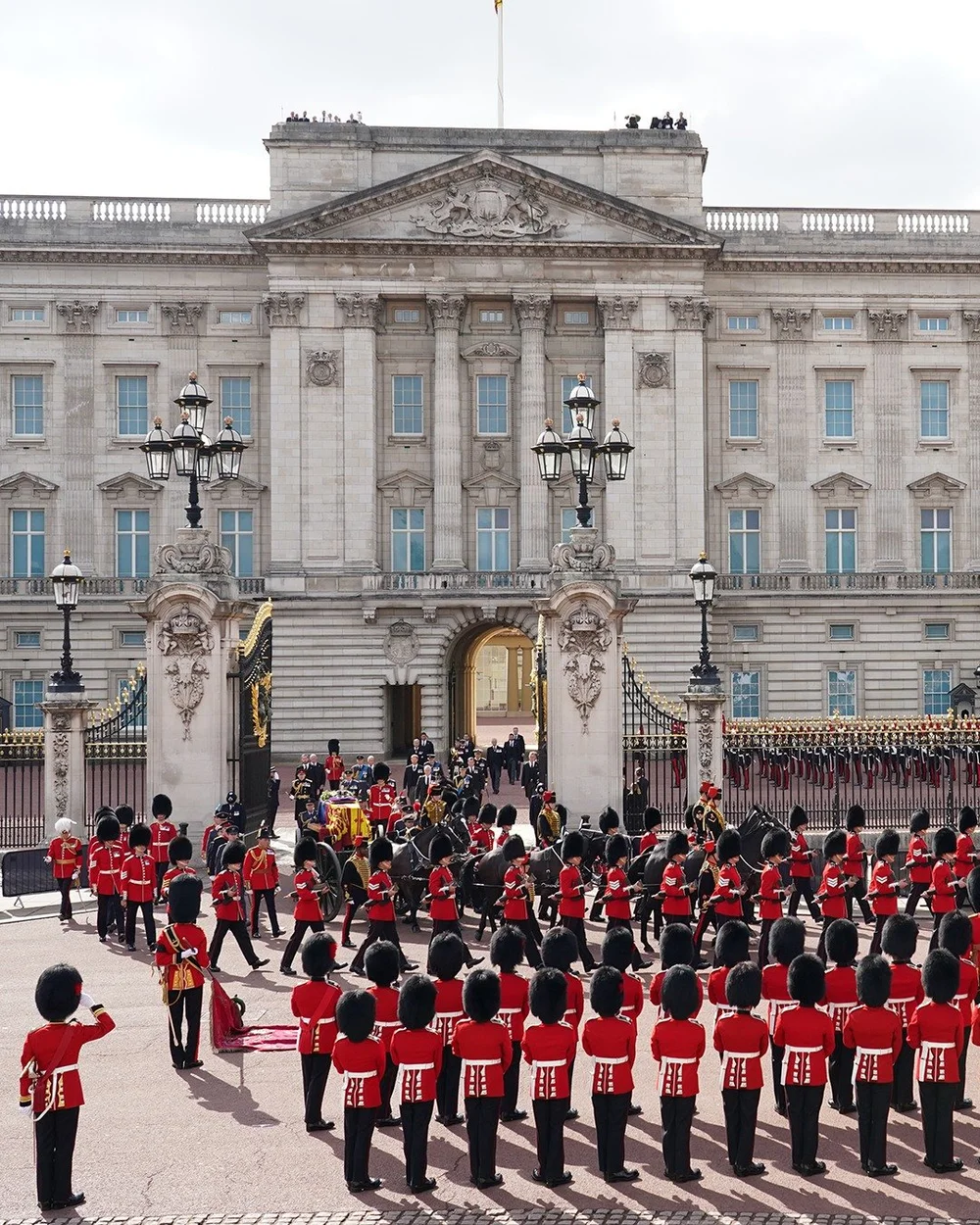 The Princess Royal Marches in the Lying-in State Procession of Queen ...