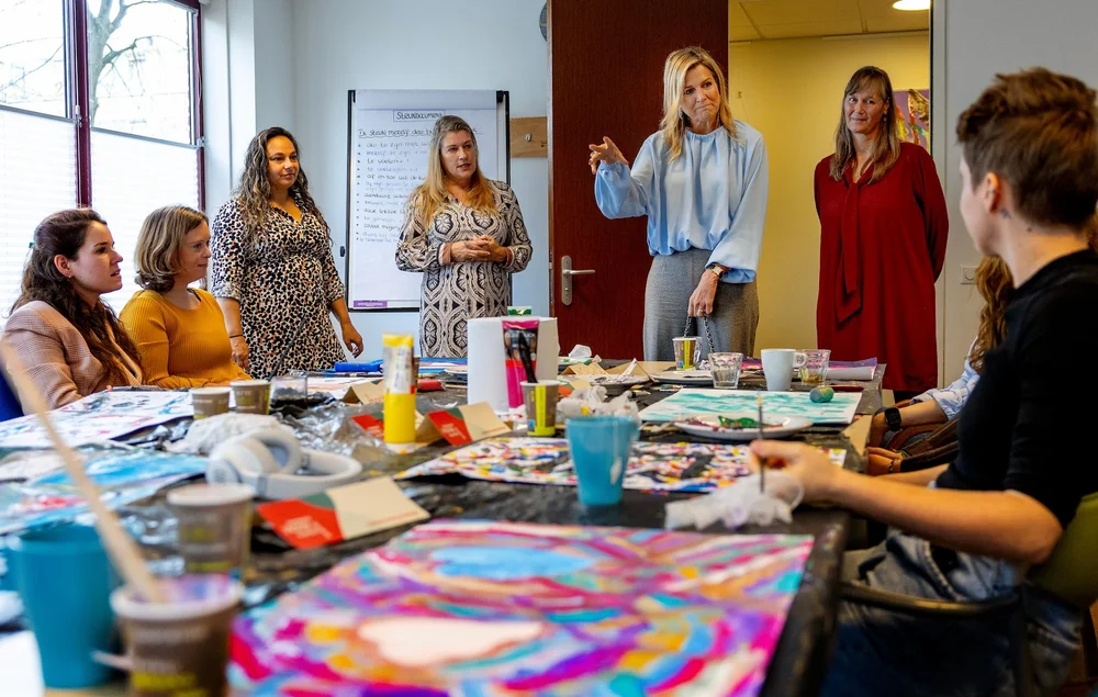 Queen Maxima Visits the Enik Recovery College in Utrecht — Royal ...