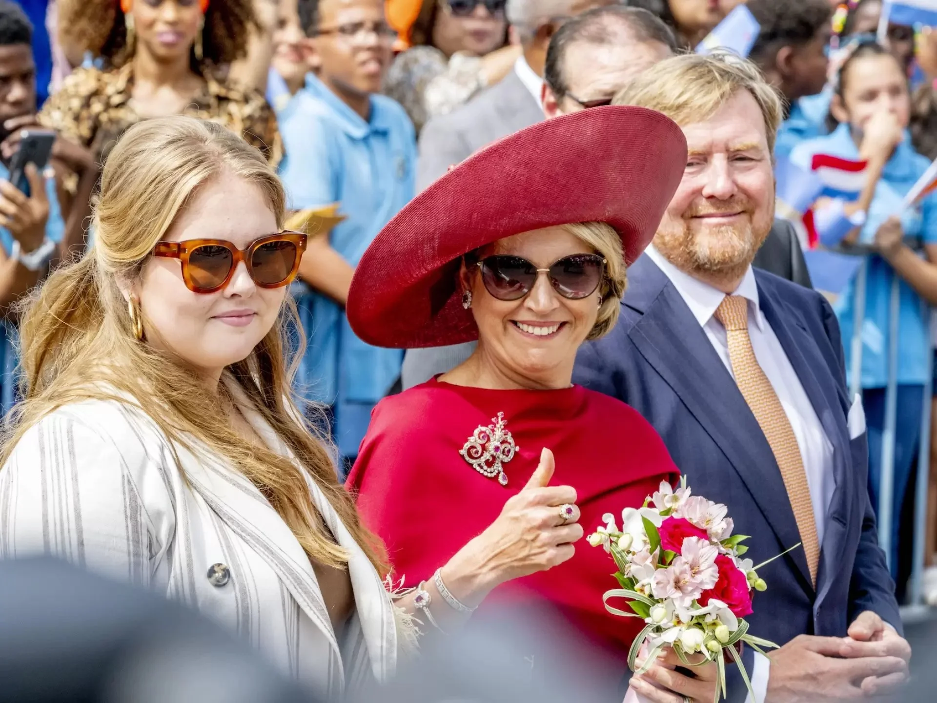 The King and Queen of The Netherlands and The Princess of Orange Arrive ...