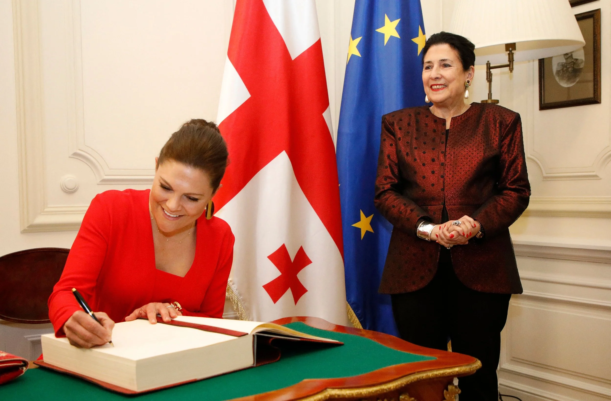 Crown Princess Victoria Meets with the President of Georgia — Royal ...