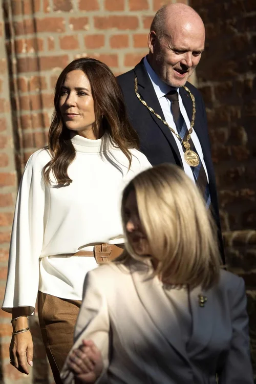 Crown Princess Mary and the First Lady of Ukraine Attend Service at ...