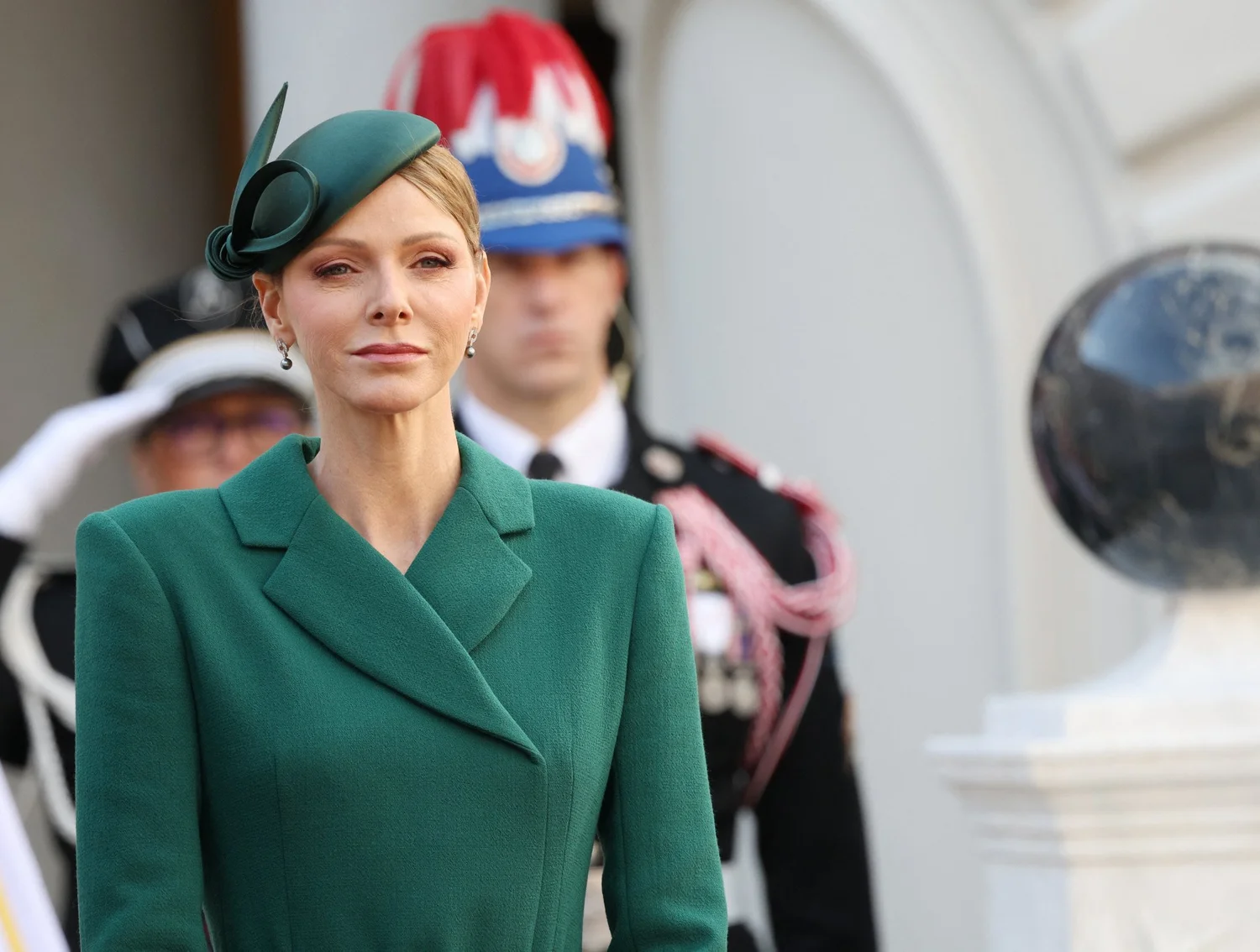 The Prince and Princess of Monaco Welcome the President of Portugal for ...