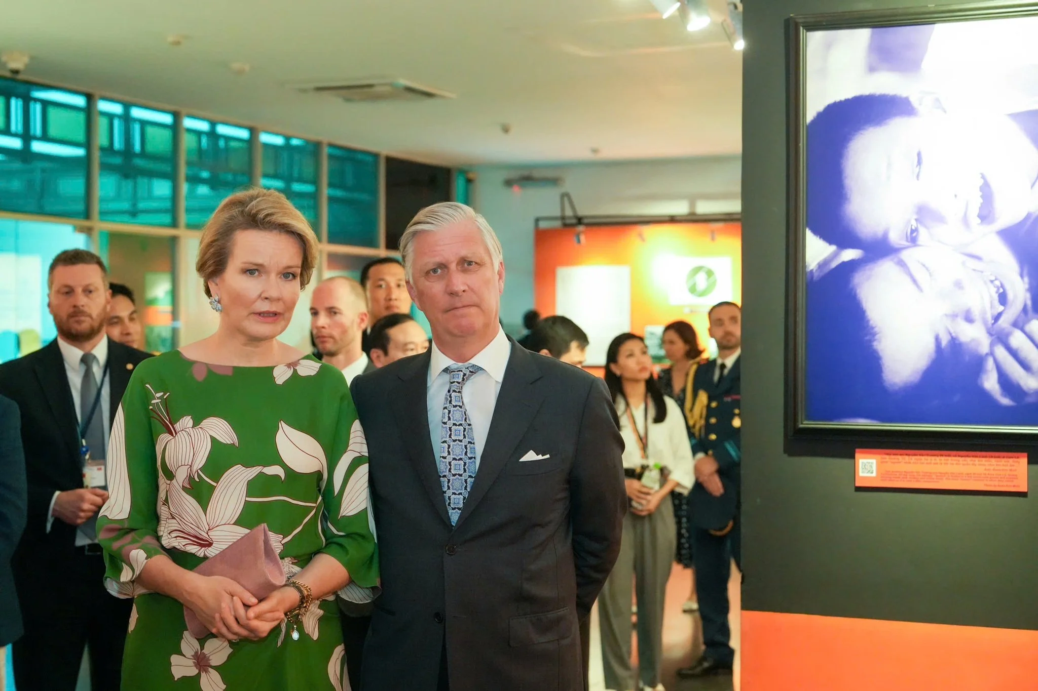 The King and Queen of the Belgians Meet with Victims of Orange Agent in ...