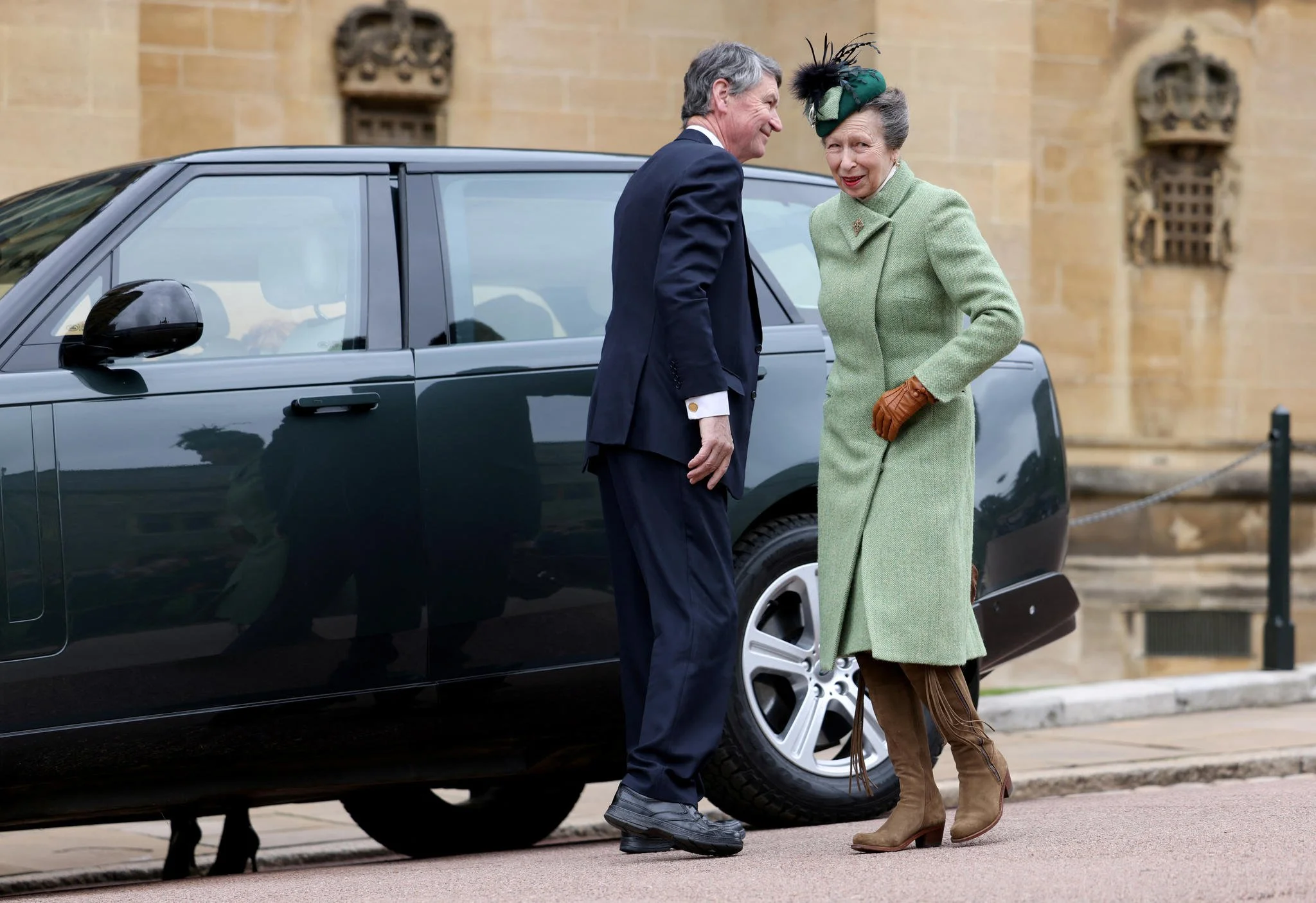 The Princess Royal Attends 2024 Easter Mattins Service at Windsor ...