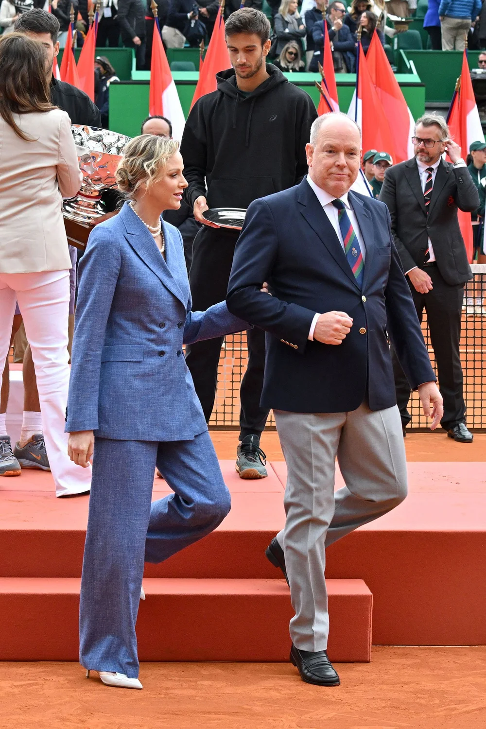 The Prince and Princess of Monaco Attend Rolex Monte-Carlo 2025 Masters ...