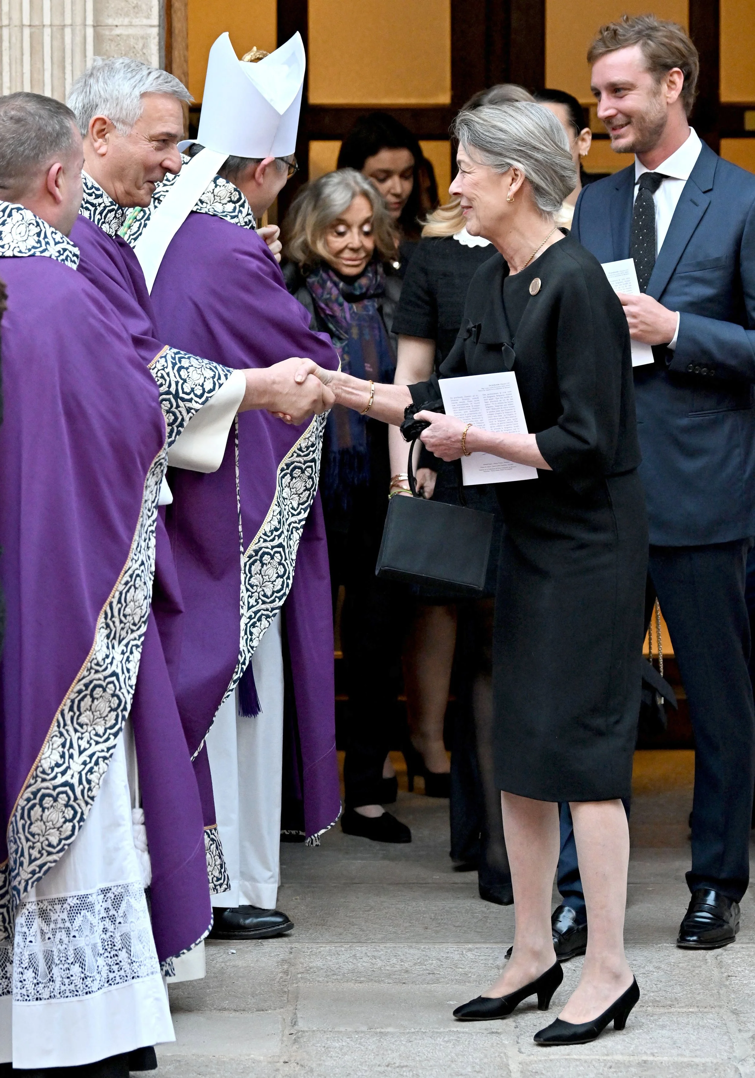 The Princely Family of Monaco Attend Mass in Memory of Prince Rainier ...