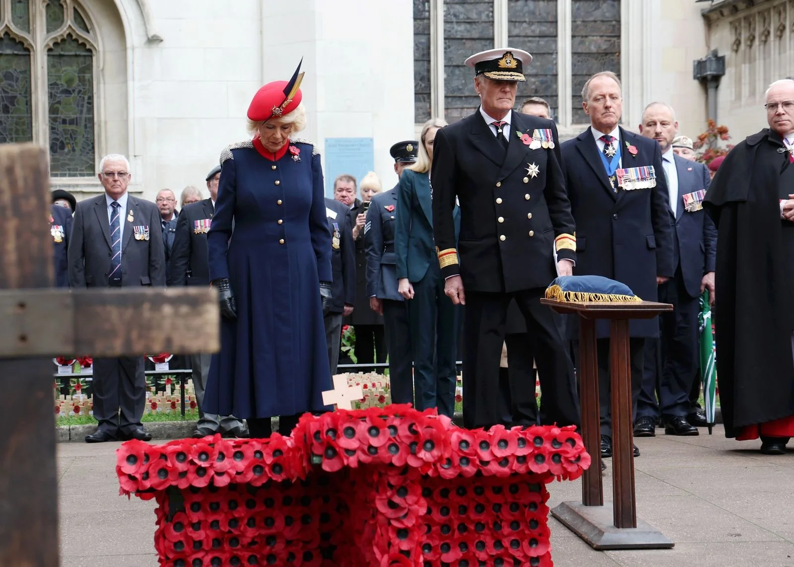 Queen Camilla Attends the 97th Field of Remembrance — Royal Portraits ...