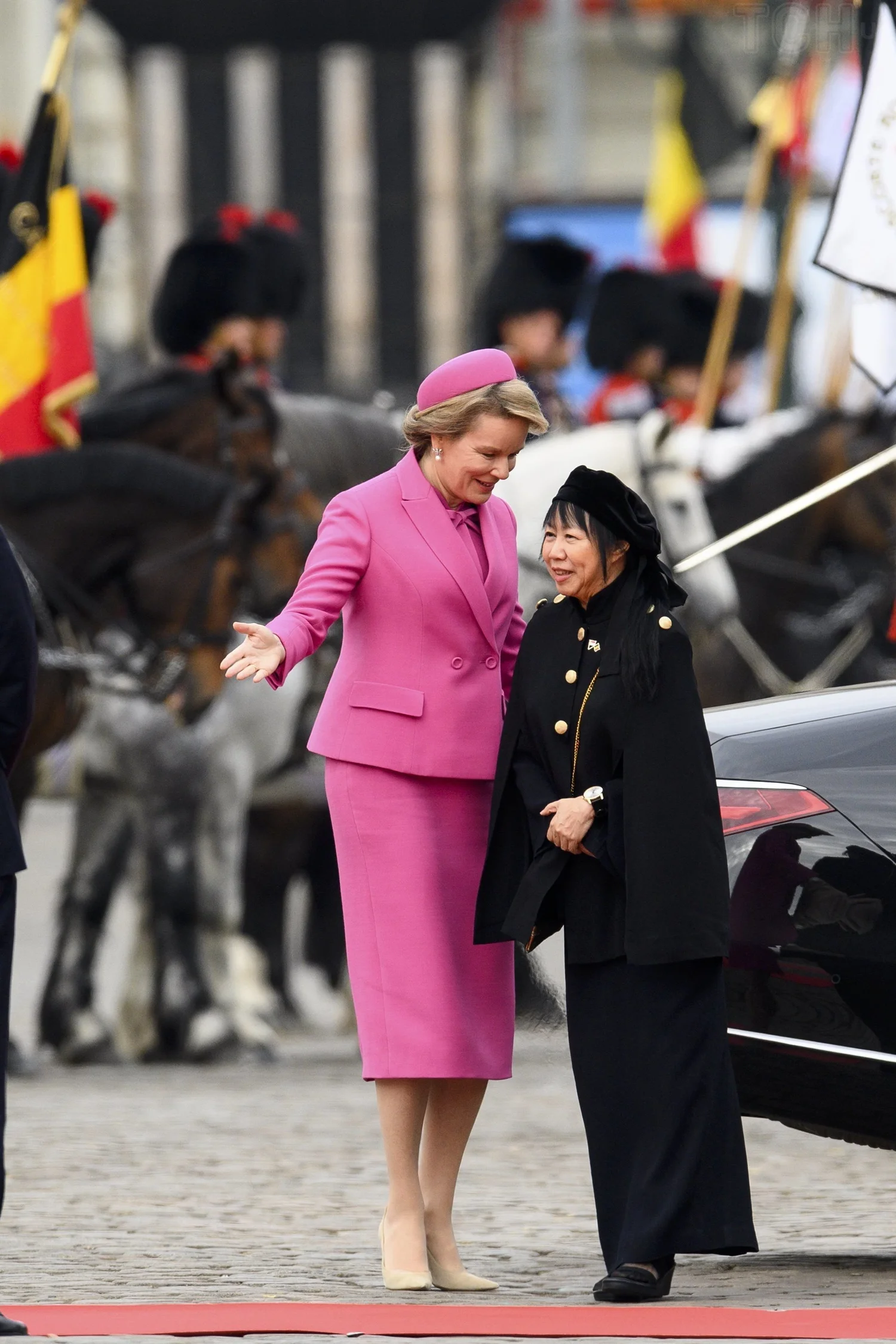 The King and Queen of the Belgians Welcome the President and First Lady ...