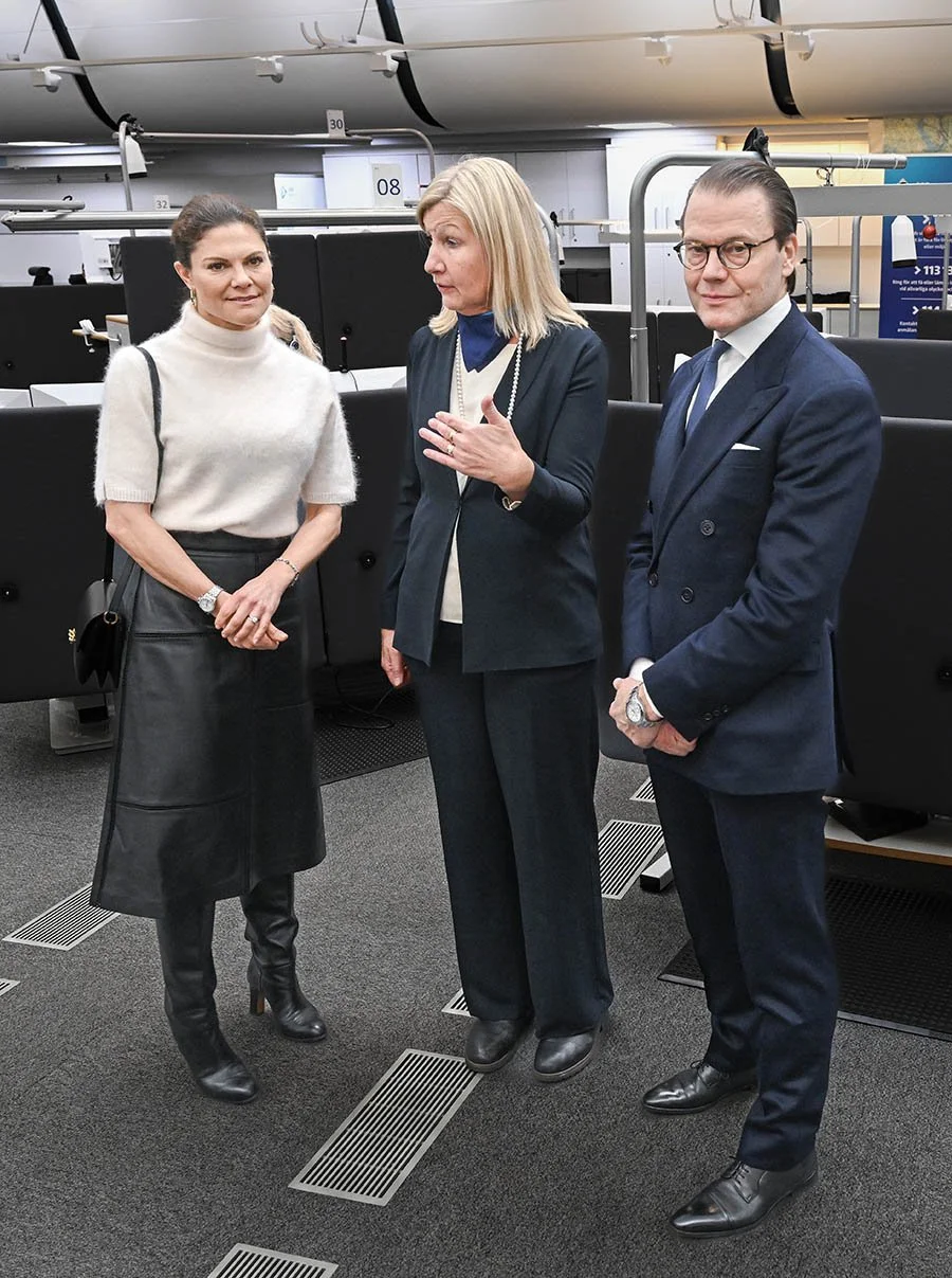 Crown Princess Victoria Visits SOS Alarm — Royal Portraits Gallery