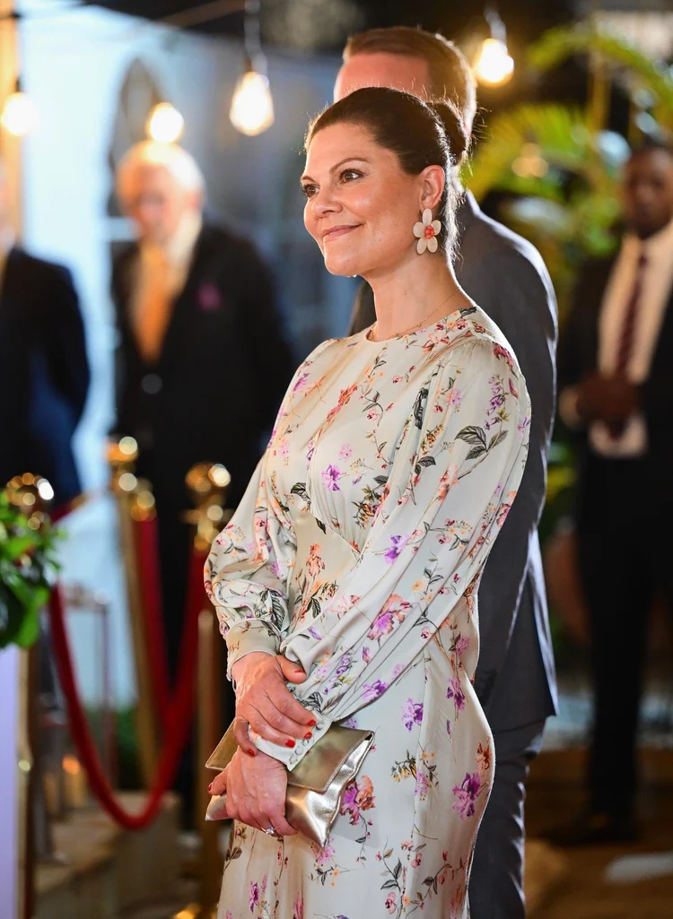 Crown Princess Victoria Attends Reception at the Swedish Embassy to ...