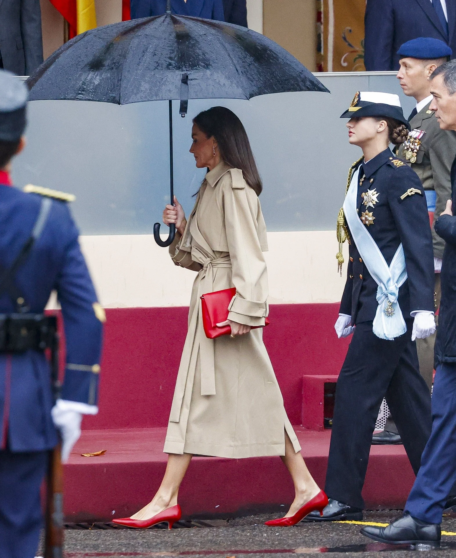 The King and Queen of Spain and the Princess of Asturias Attend ...