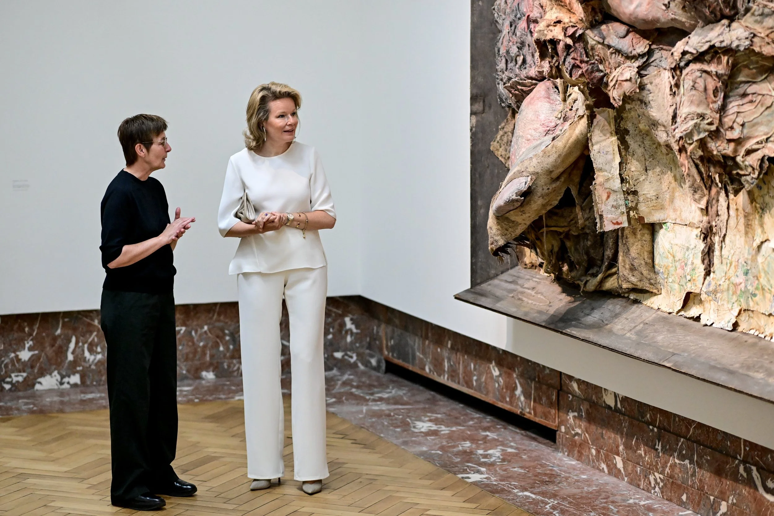 Queen Mathilde Visits Art Exhibition at BOZAR — Royal Portraits Gallery