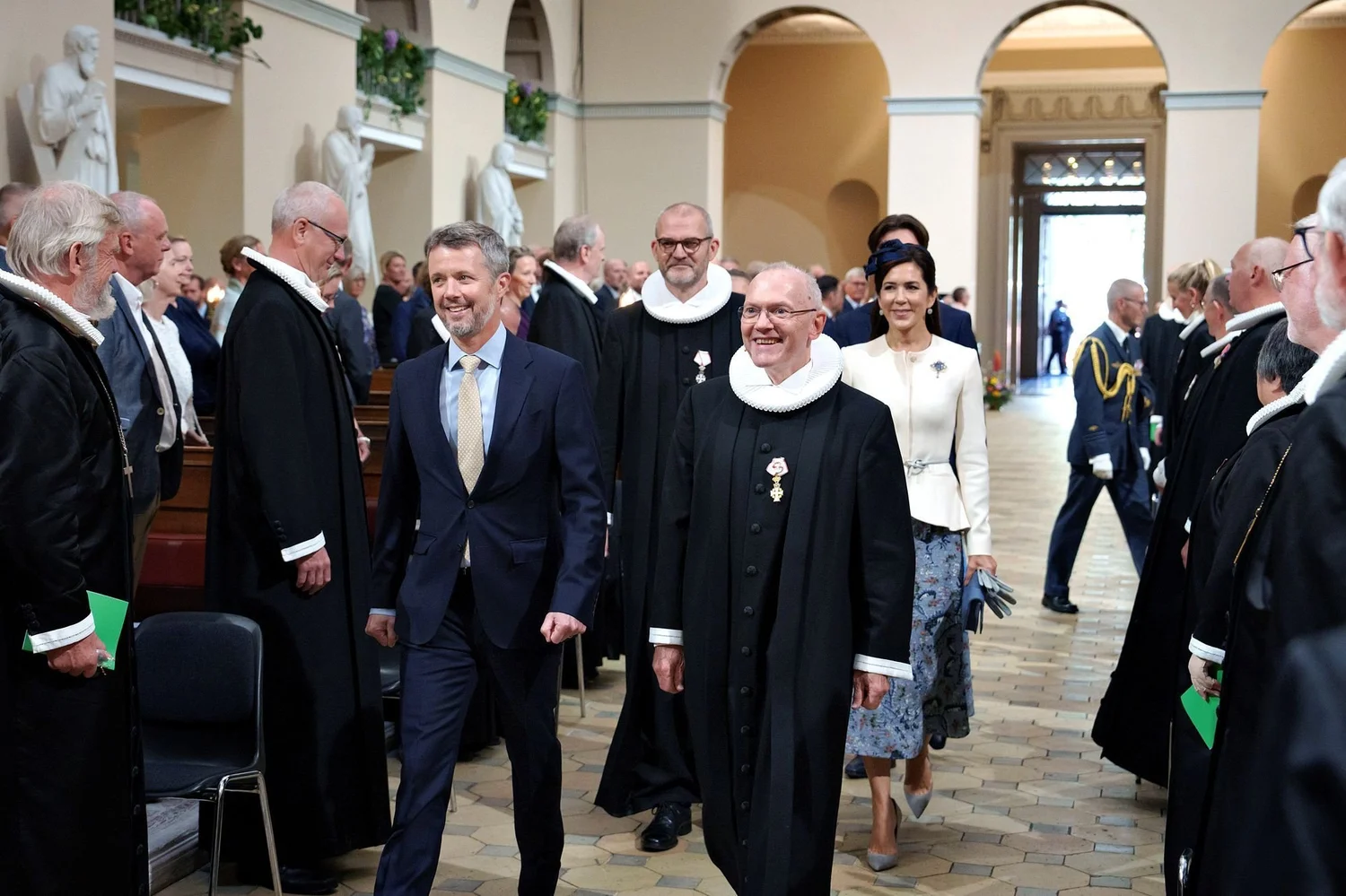 The Crown Prince and Crown Princess of Denmark Attend Thanksgiving ...