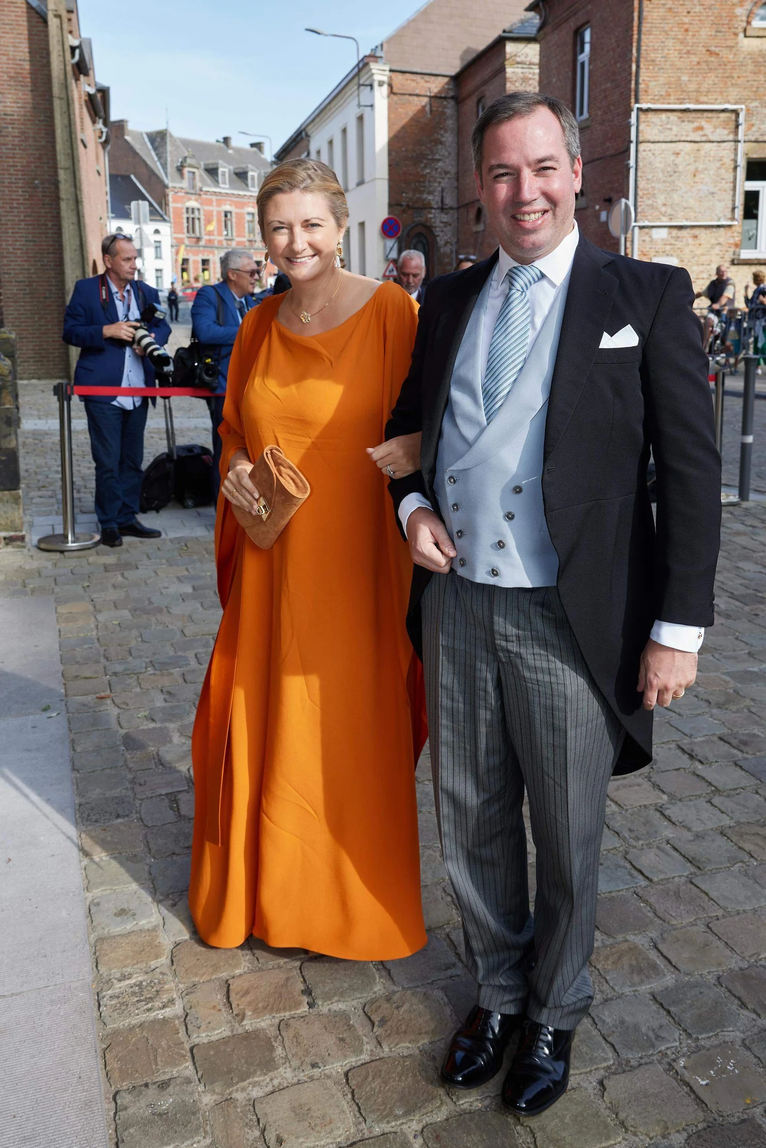 The Hereditary Grand Duke and Hereditary Grand Duchess of Luxembourg Attend Wedding of Archduke ...
