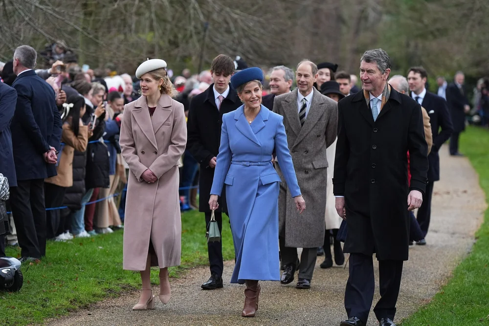 The Duchess of Edinburgh and Lady Louise Attend Christmas Day Service ...