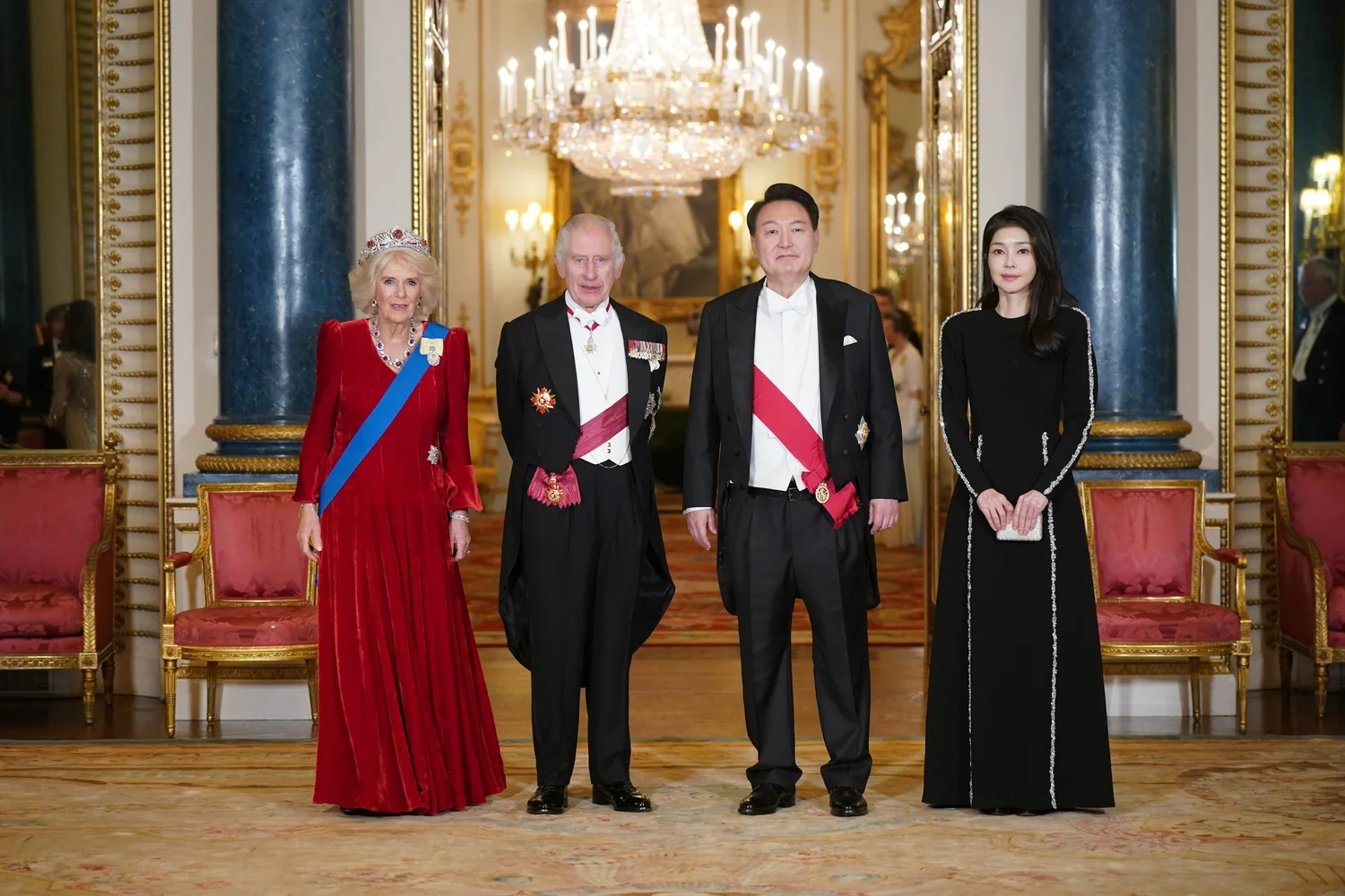 The King and Queen of the United Kingdom Host State Banquet in Honour ...