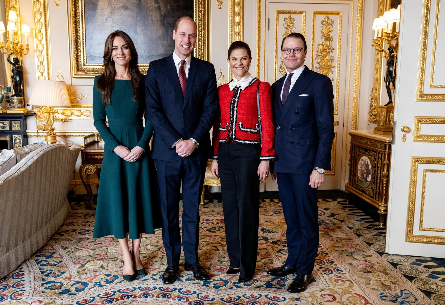 The Prince and Princess of Wales Receive Crown Princess Victoria and ...