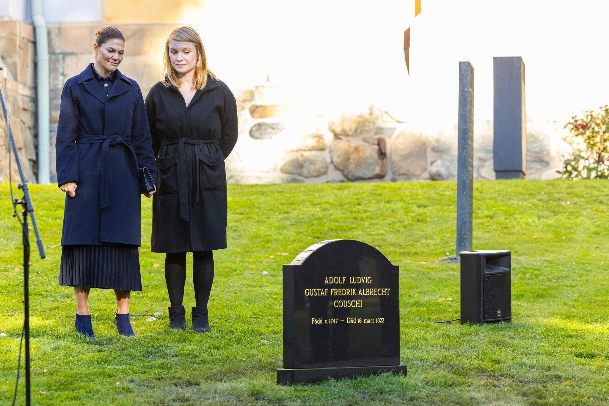 Crown Princess Victoria Attends Unveiling of Gustav Badin's Headstone ...