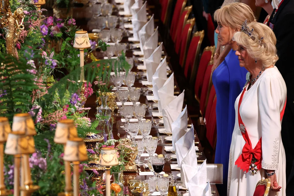 The King and Queen of the United Kingdom Host State Banquet in Honour ...