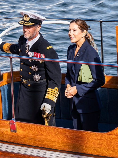 The King and Queen of Denmark Disembark from Dannebrog — Royal ...