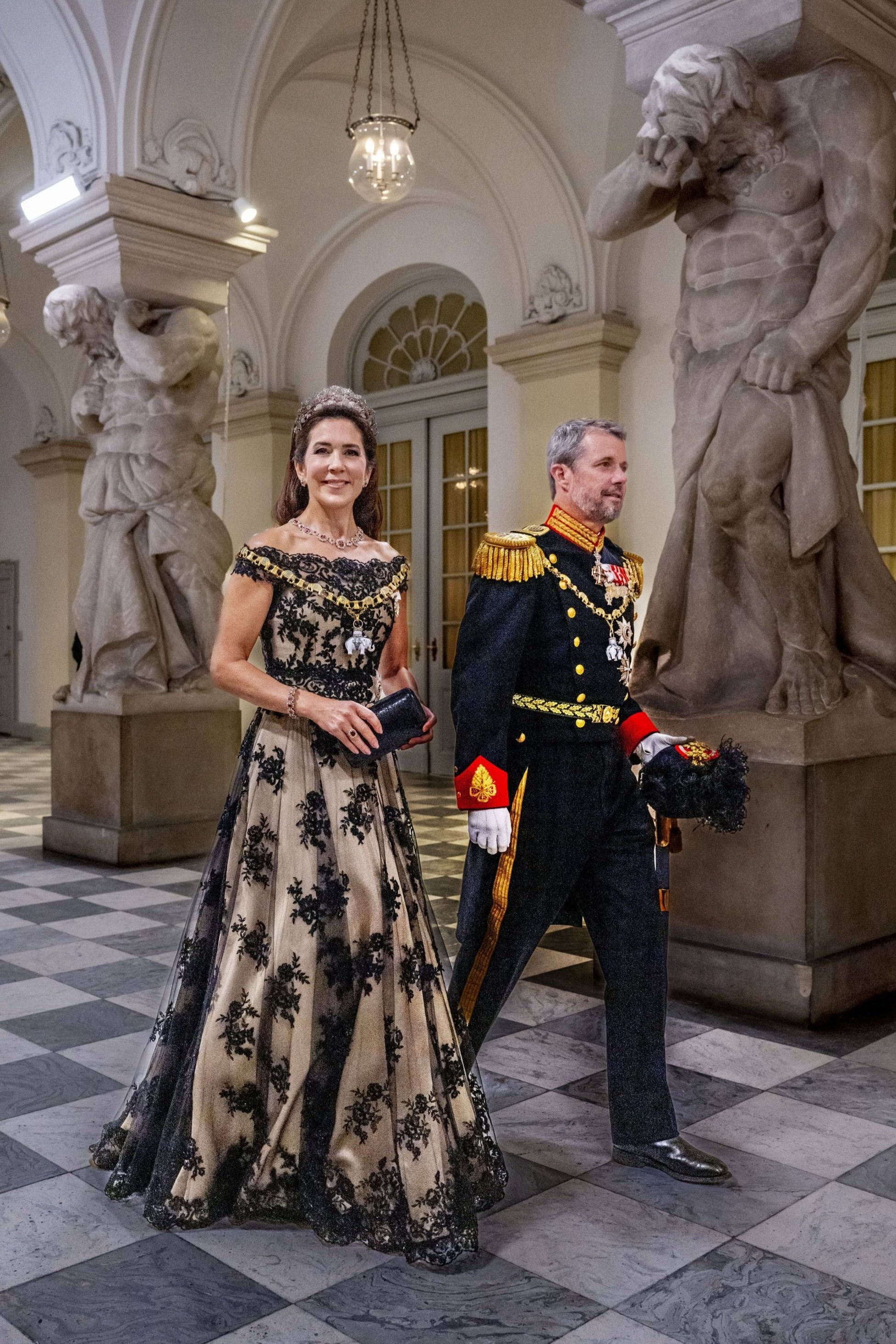 The Crown Prince and Crown Princess of Denmark Attend Banquet ...