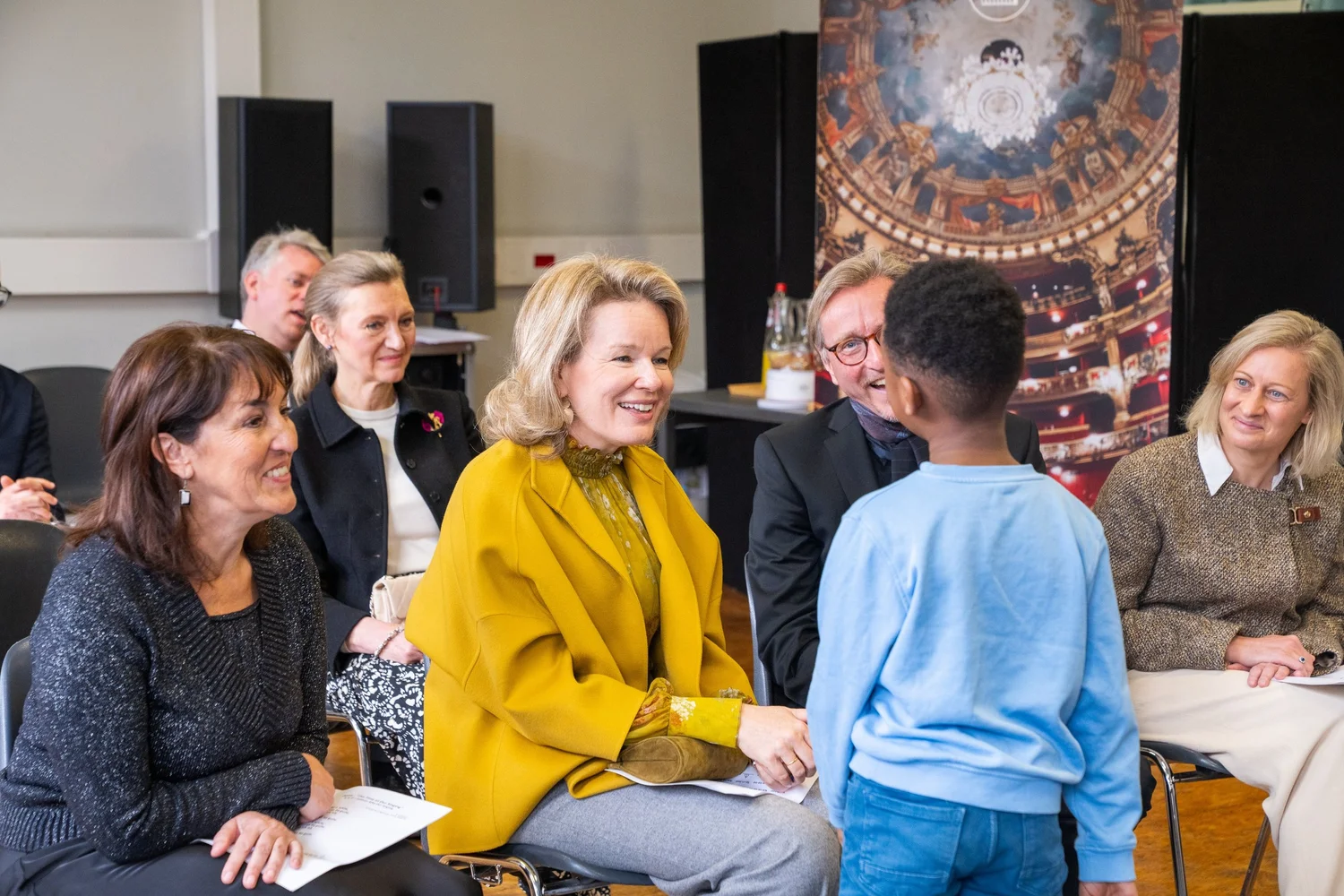 Queen Mathilde Attends Singing Workshop at Federal Opera House — Royal ...