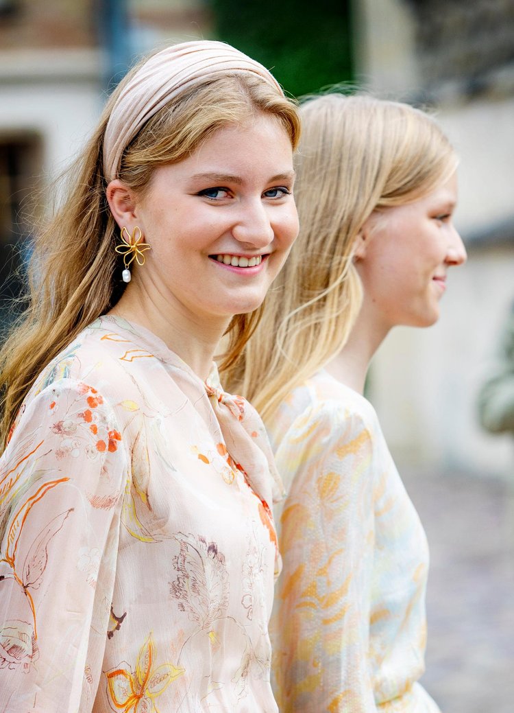 Princess Elisabeth and Princess Eleonore Attend Wedding of the Count d ...