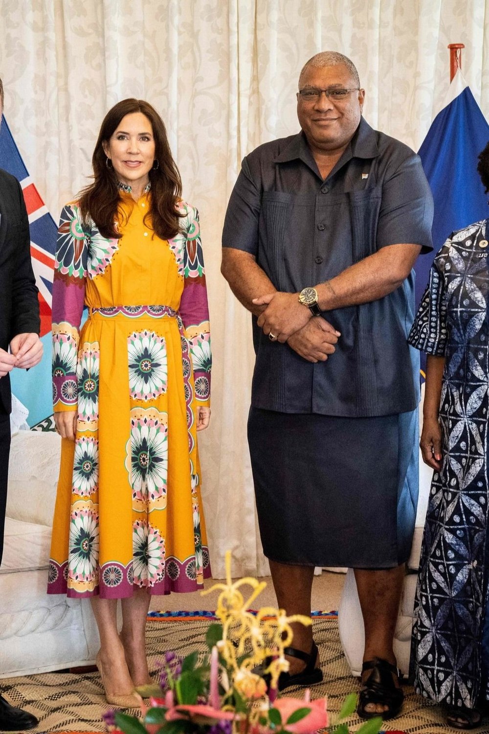 Crown Princess Mary Attends Tradition Welcome Ceremony in Suva — Royal ...