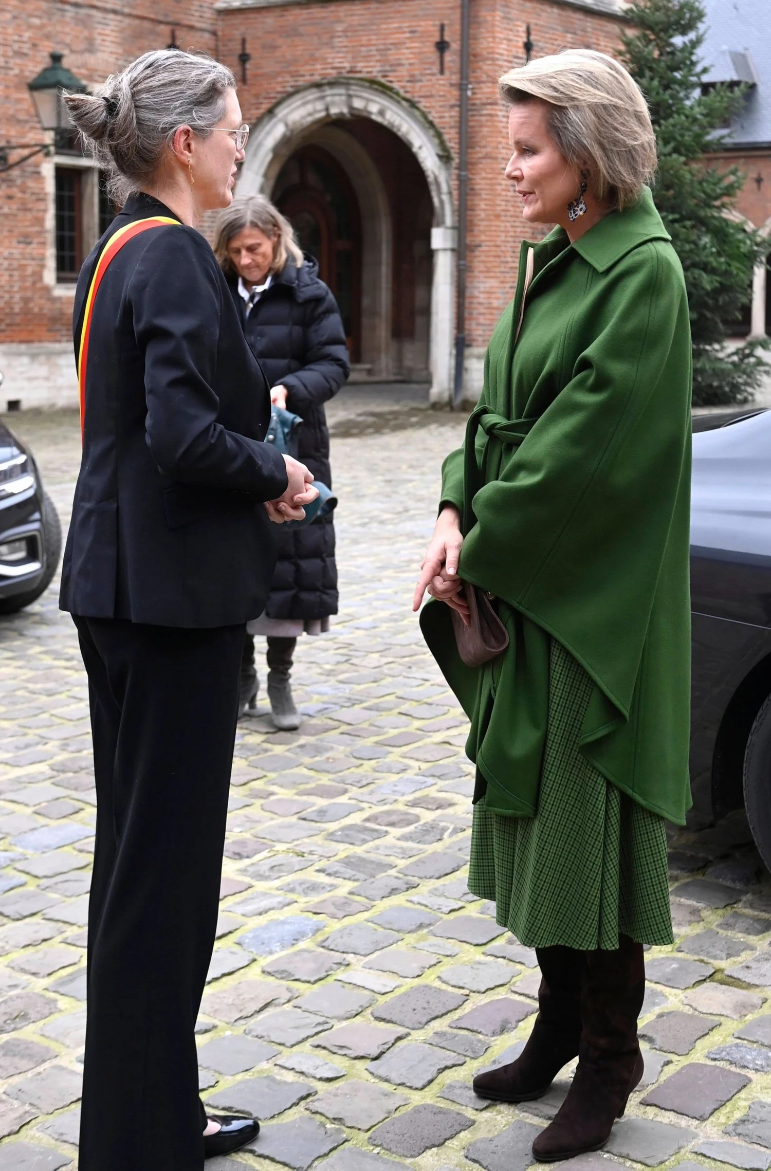 Queen Mathilde Receive Members of the "Visite guidée jeunesse" in ...