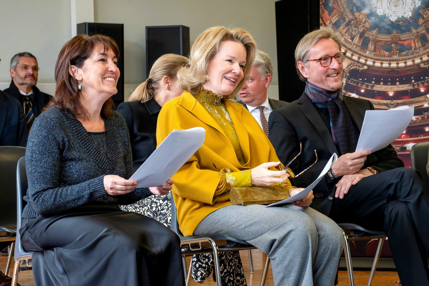 Queen Mathilde Attends Singing Workshop at Federal Opera House — Royal ...