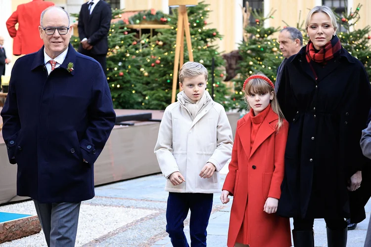 The Prince and Princess of Monaco Attend Monaco Christmas Tree Ceremony ...