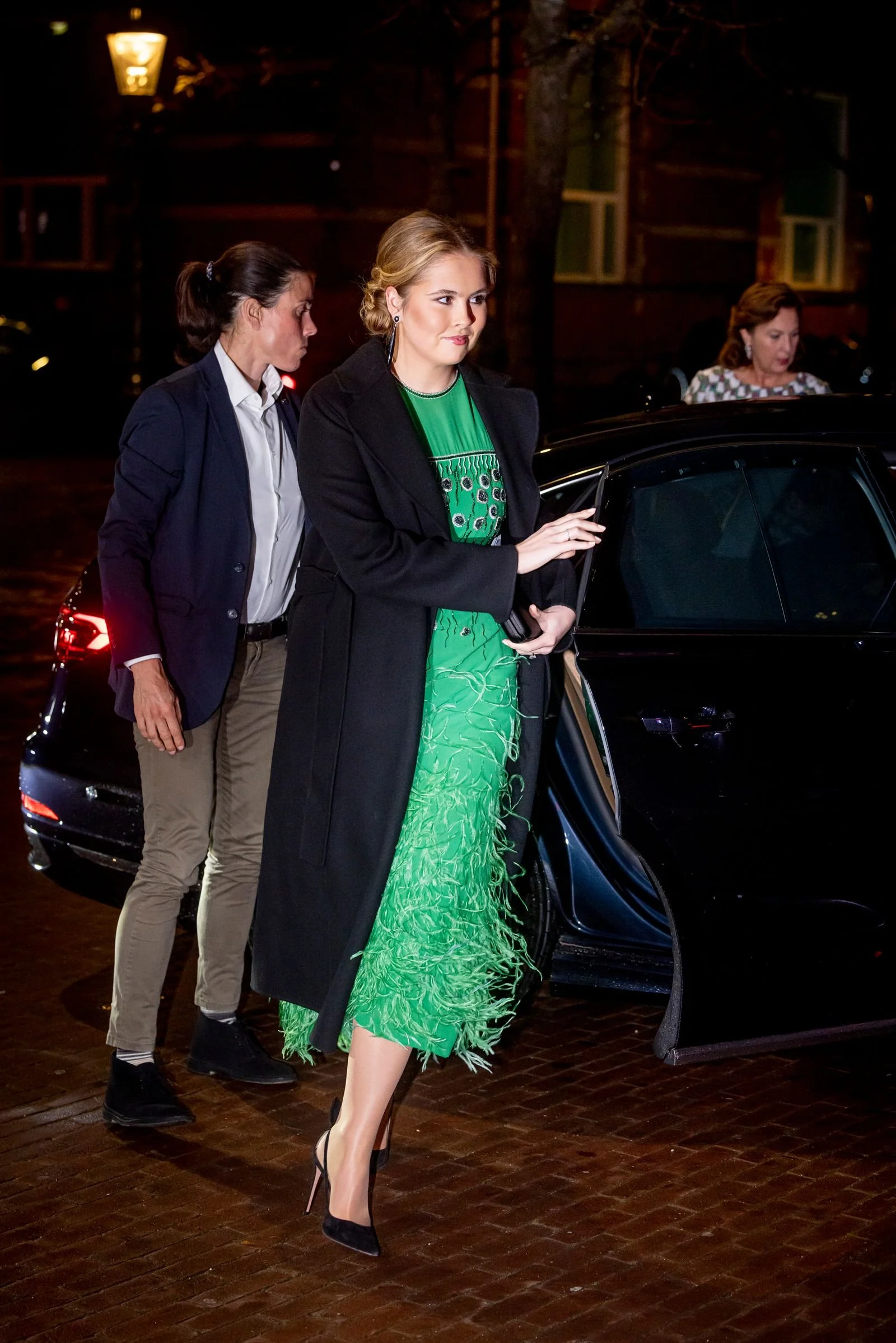 The King and Queen of the Netherlands and the Princess of Orange ...
