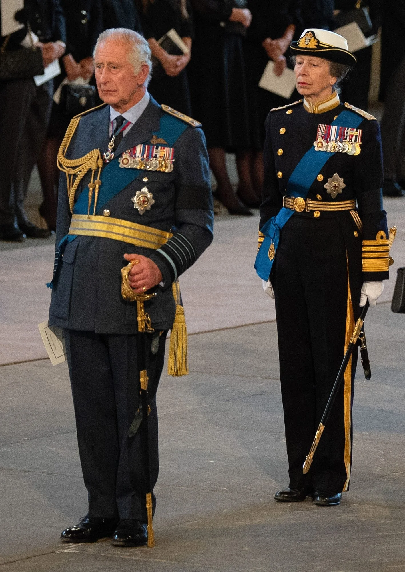 The Princess Royal Marches in the Lying-in State Procession of Queen ...