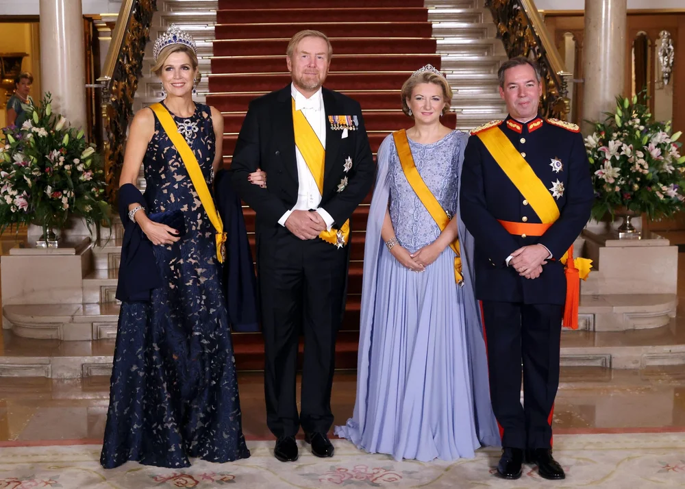 The King and Queen of the Netherlands Attend Gala Dinner in Luxembourg ...