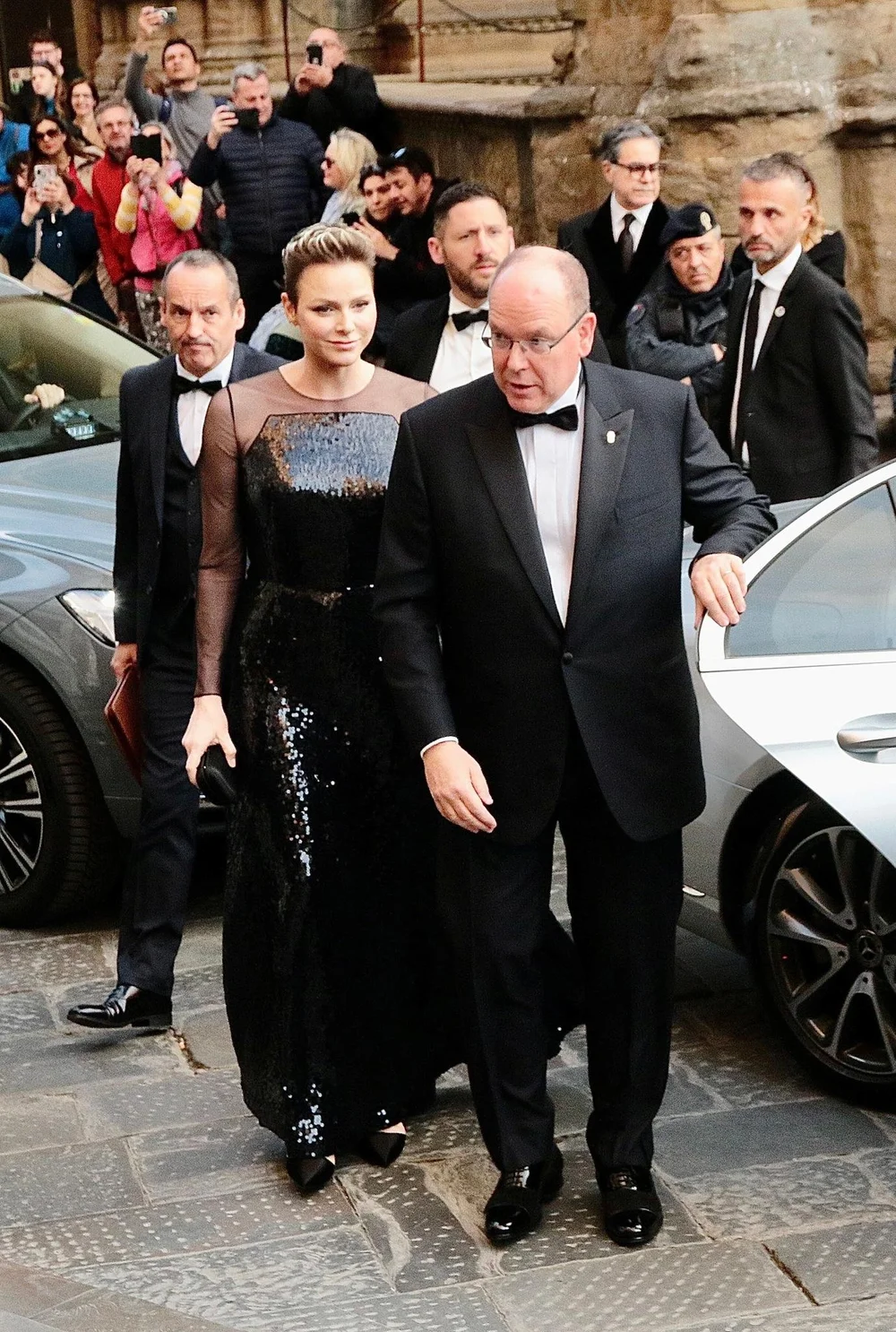 The Prince and Princess of Monaco Attend Gala Dinner in Florence ...