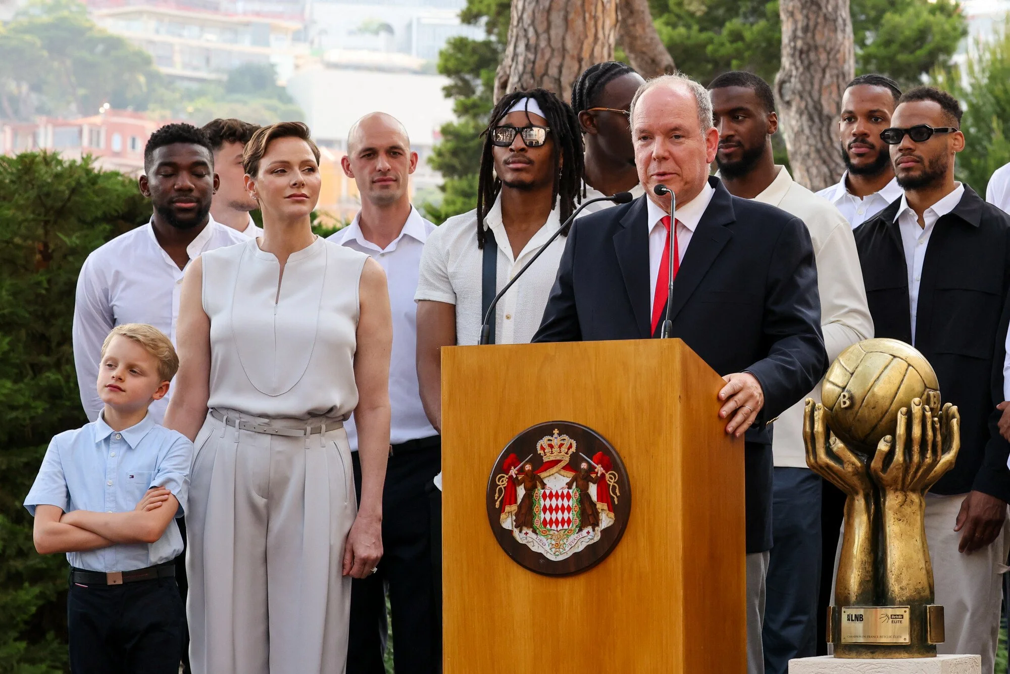 The Prince and Princess Monaco Receive La Roca Team — Royal Portraits ...