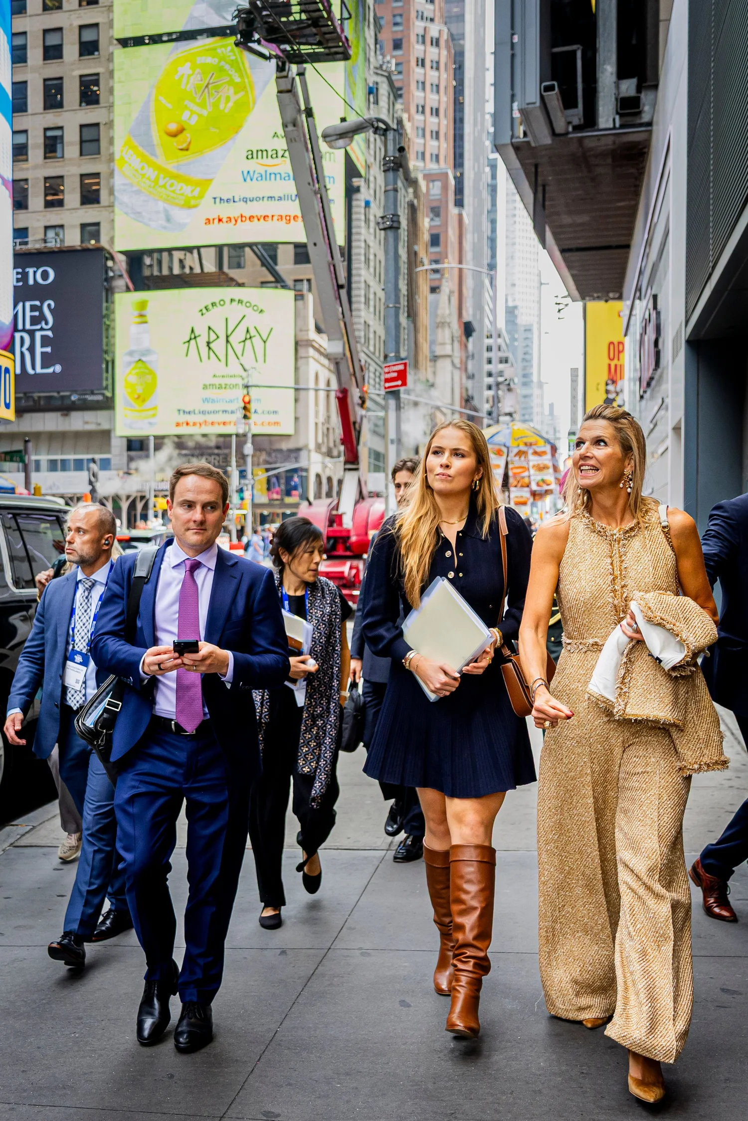 Queen Maxima and The Princess of Orange Attend Bloomberg Meeting in New ...