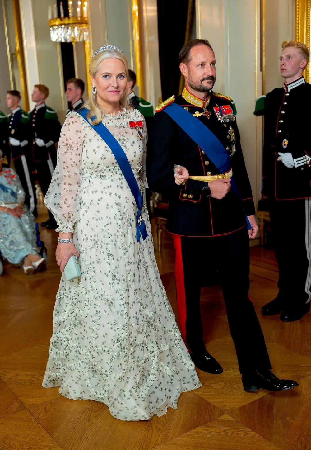 The Crown Prince and Crown Princess of Norway Attend State Banquet ...