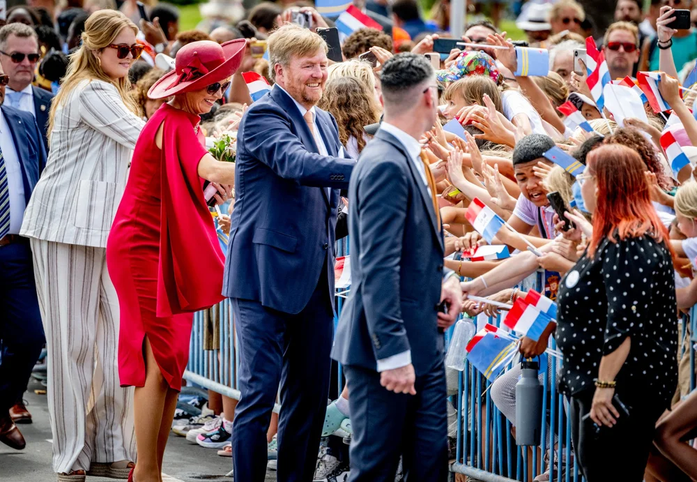 The King and Queen of The Netherlands and The Princess of Orange Arrive ...