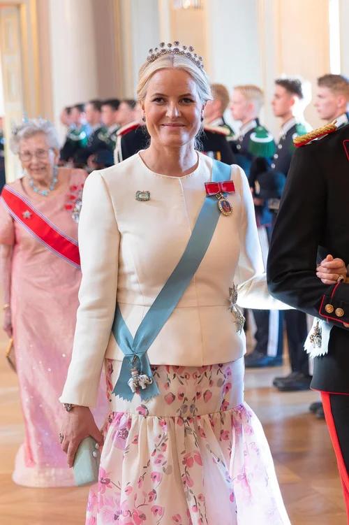 The Crown Prince and Crown Princess of Norway Attend State Banquet in ...