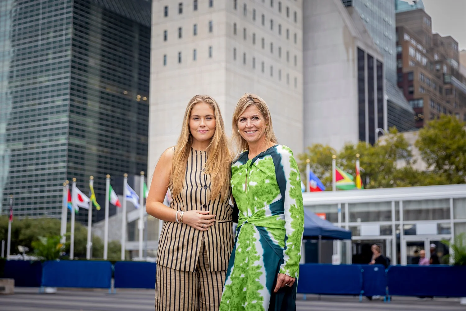 Queen Maxima and The Princess of Orange Attend Meeting at United ...