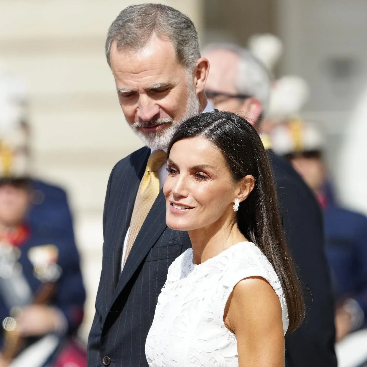 The King and Queen of Spain Welcome the President and First Lady of ...