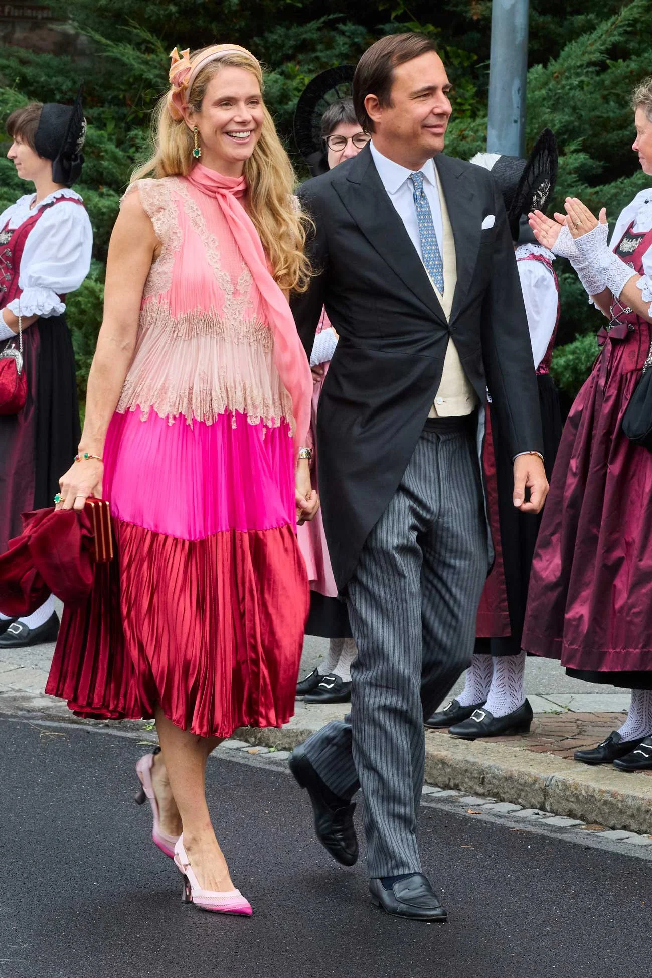 Princess Maria Anunciata and Princess Marie-Astrid Attend Wedding of ...