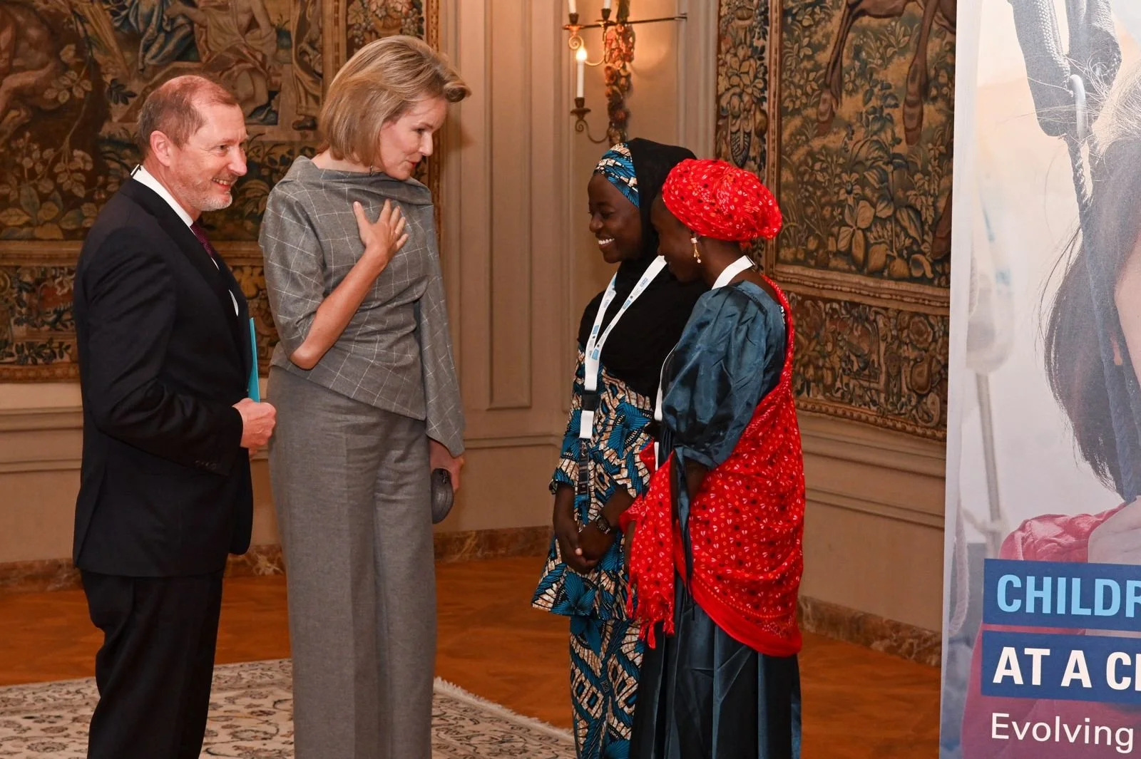 Queen Mathilde Attends Children's Rights Conference — Royal Portraits ...