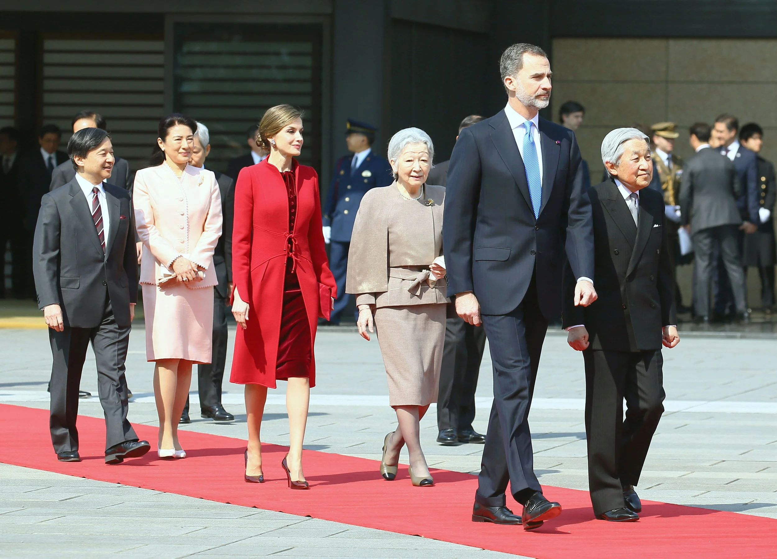 The Emperor and Empress of Japan Welcome the King and Queen of Spain ...