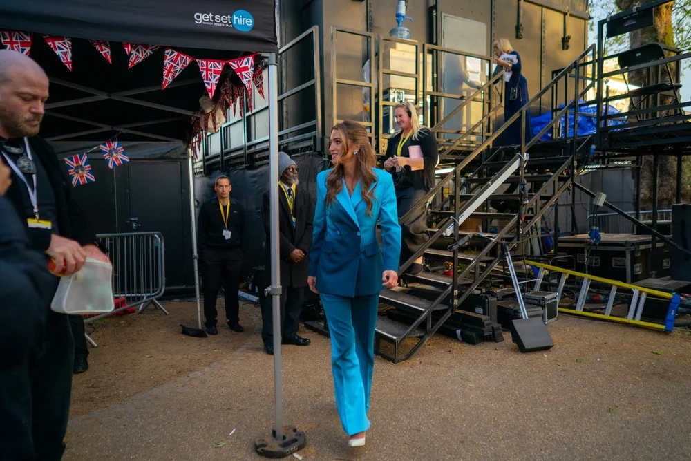 Queen Rania Attends BBC Interview in London — Royal Portraits Gallery