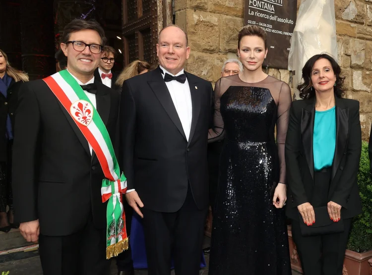 The Prince and Princess of Monaco Attend Gala Dinner in Florence ...